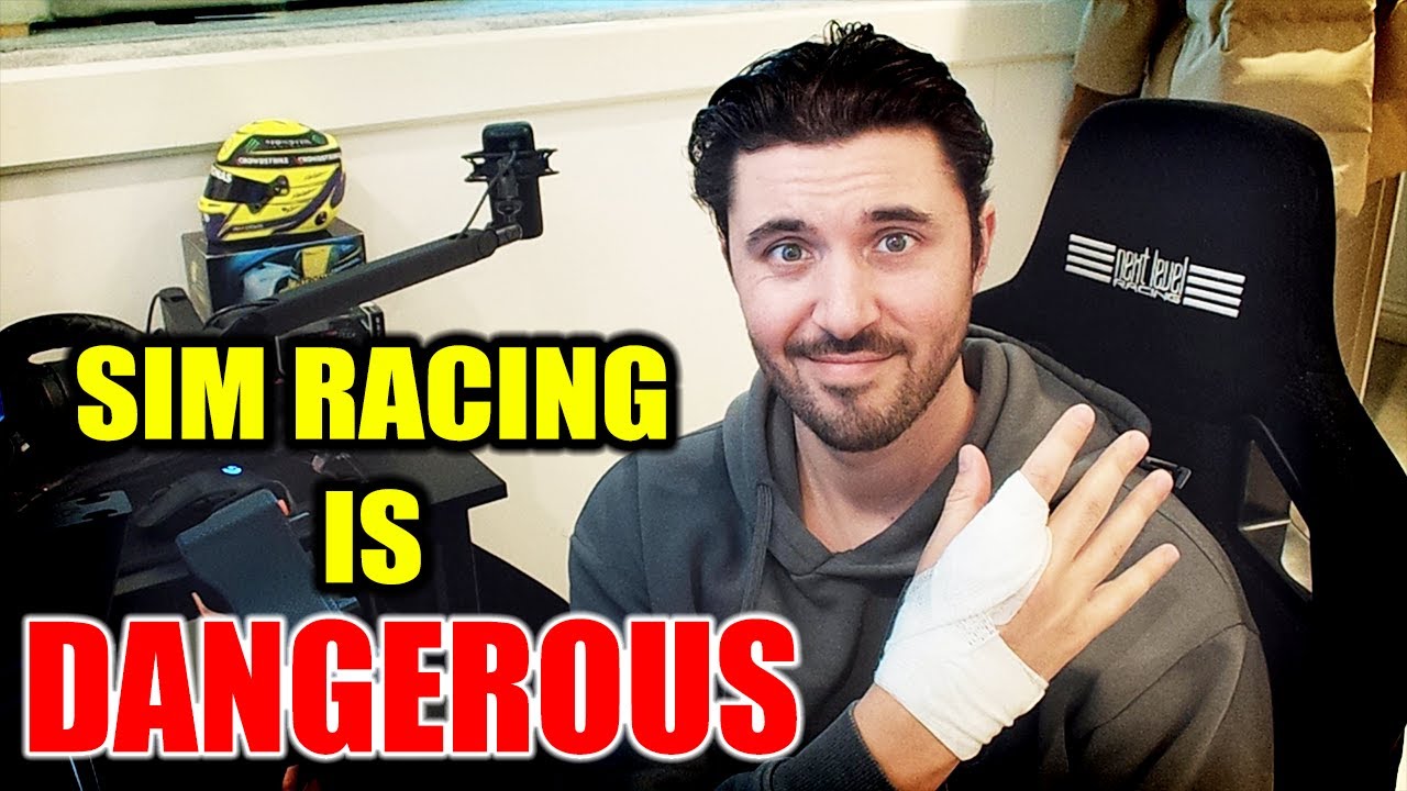 My First Sim Racing Injury Youtube