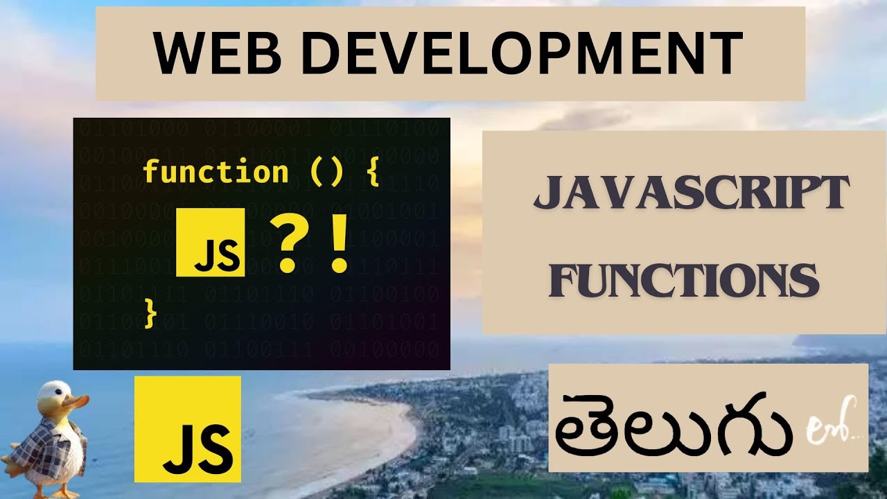 Web Development Javascript Functions Detail Explanation In Telugu