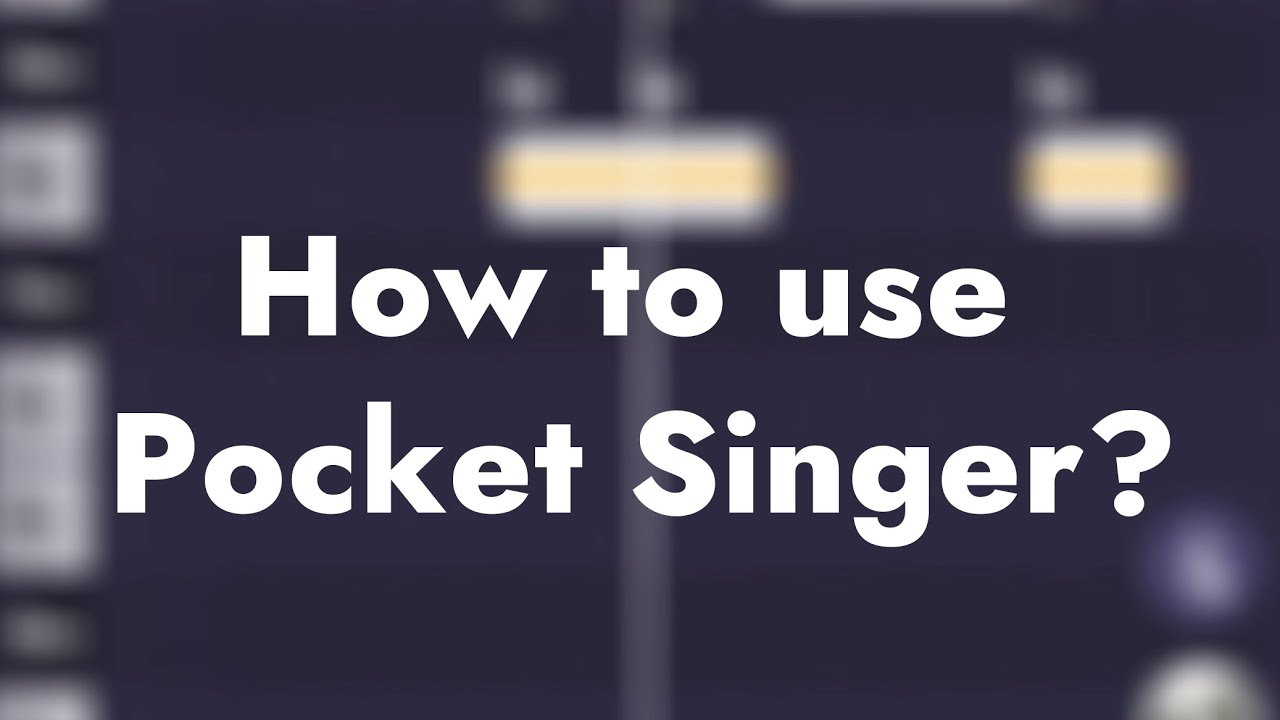 How To Use Pocket Singer Youtube
