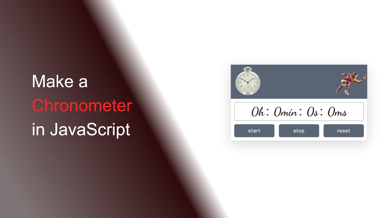 Code Stopwatch Using Javascript Youtube