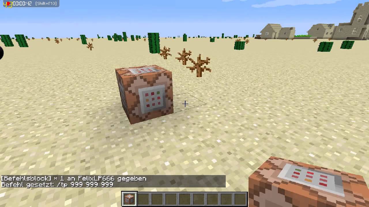 Minecraft Wie Bekomme Ich Einen Command Block Youtube