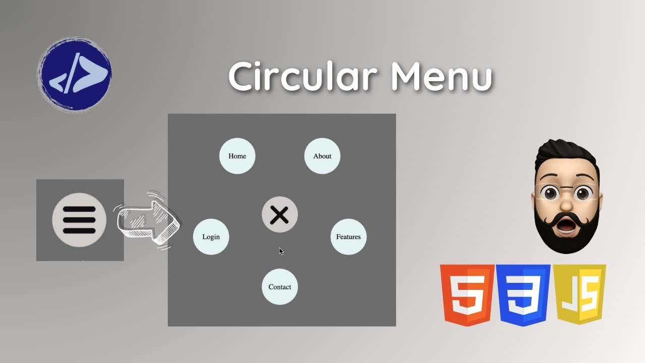 Circular Menu Customized Dev Circular Menu Using Html Css