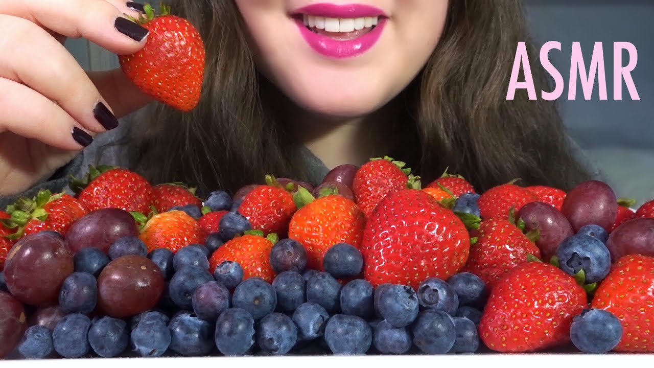 Healthy Eating Asmr Fruit Platter Satisfying Crunchy Juicy Sounds