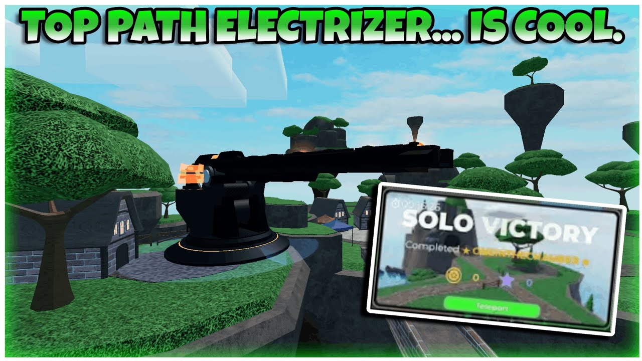 Tier 5 Electrizer On Top Path Is Crazy Tower Blitz Roblox Youtube