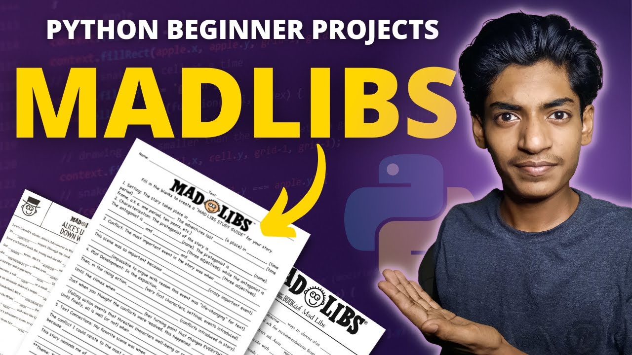 Mad Libs Game Using Python Python Beginner Projects 1 Python