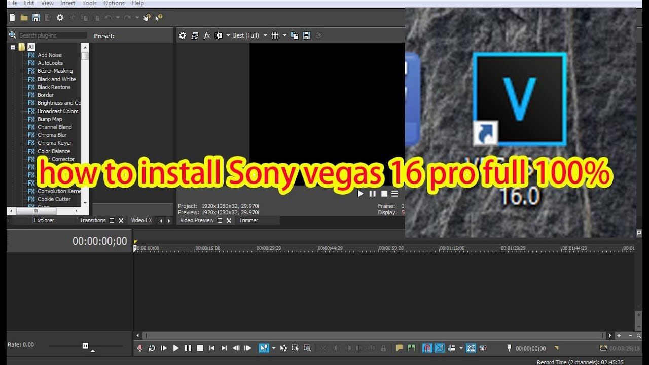 Sony Vegas Pro 16