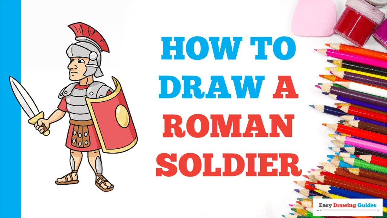 Roman Soldier Drawing Easy Full Body Roman Soldier Drawing Images