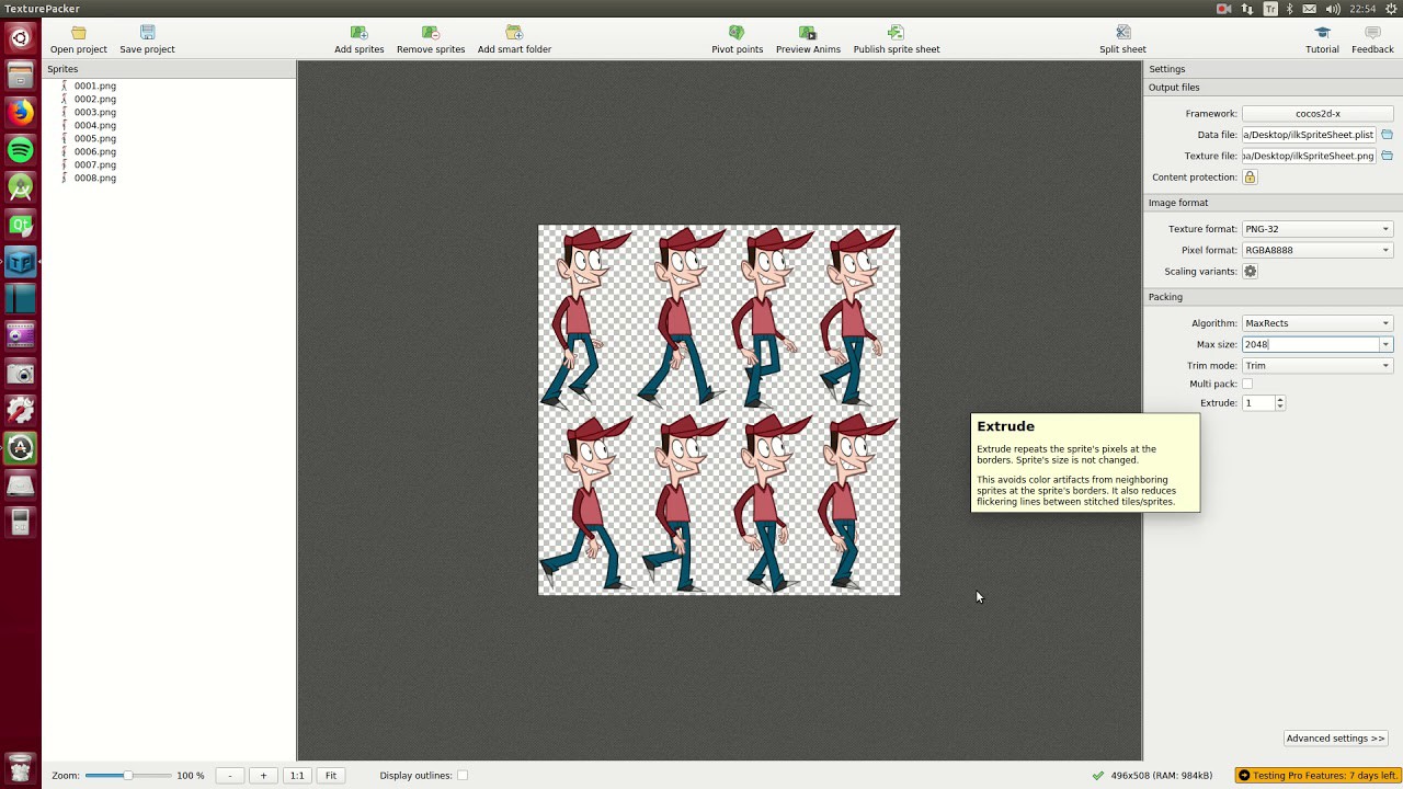 40 Texturepacker Ile Spritesheet Oluşturmak Youtube