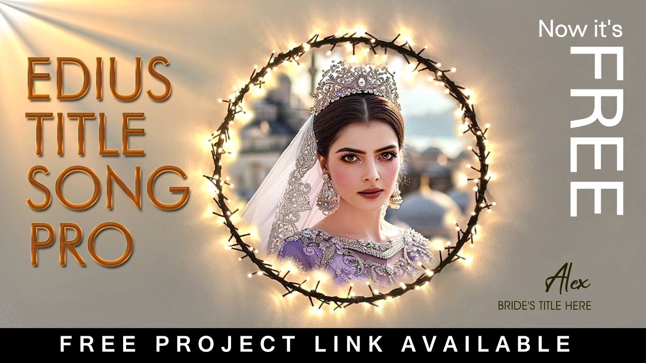 Latest Edius Wedding Title Song Project Free Download 2025 New Edius