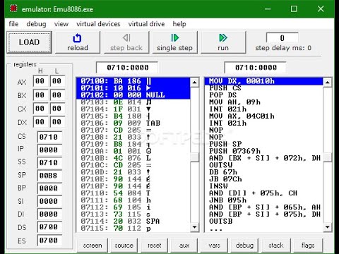 Assembly Cã I ä áº T Emu8086 Vã Viáº T Chæ æ Ng Trã Nh ä áº U Tiãªn Youtube