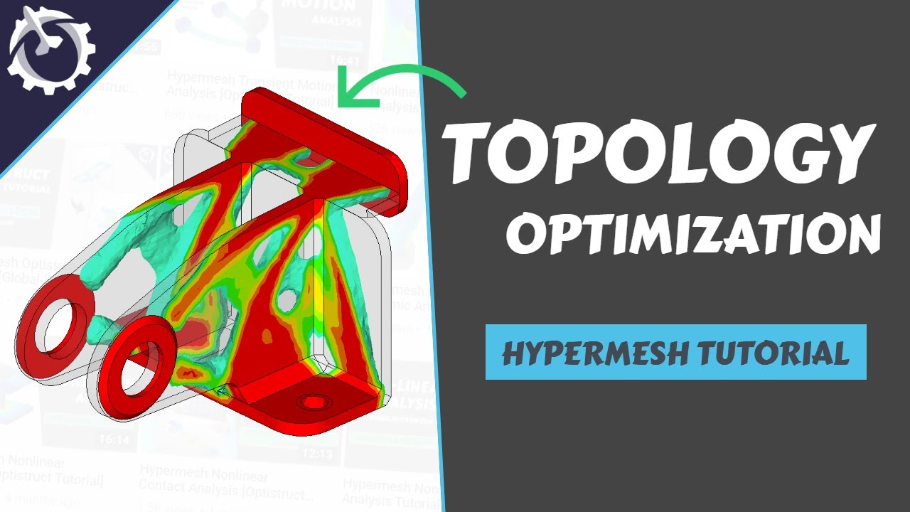 Topology Optimization Using Hypermesh Optistruct Tutorial Youtube