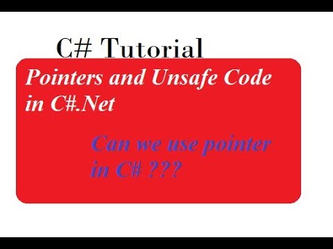 Pointers And Unsafe Code In C Youtube