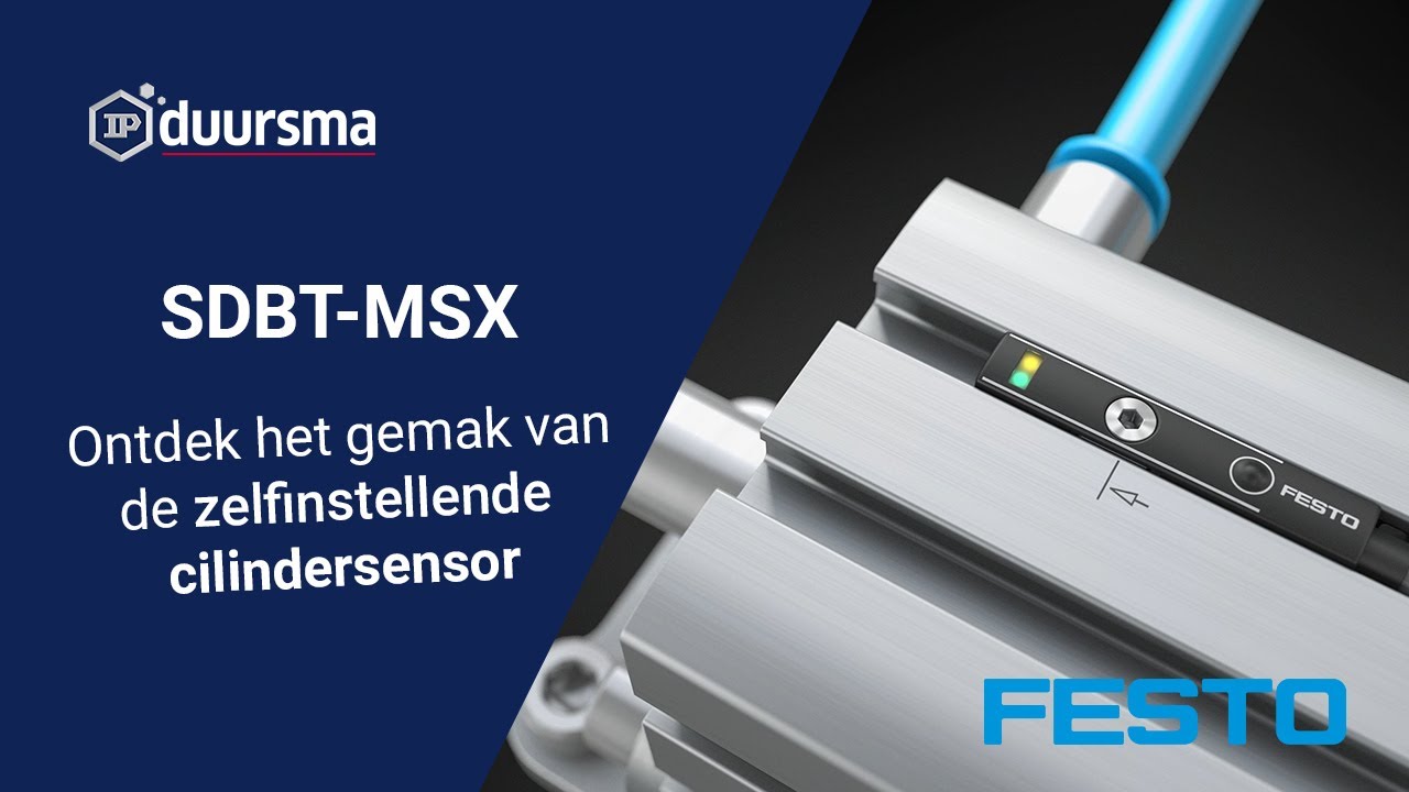 Ip Duursma De Zelfinstellende Sdbt Msx Cilindersensor Van Festo Youtube