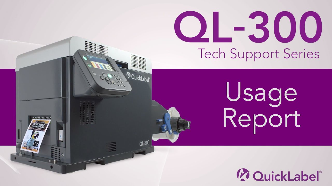Quicklabel Ql 300 Usage Report Youtube