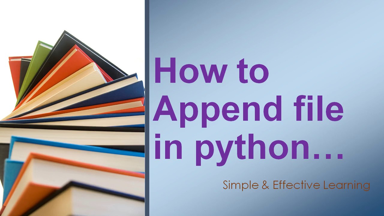 How To Append File In Python Append File In Python Python Append