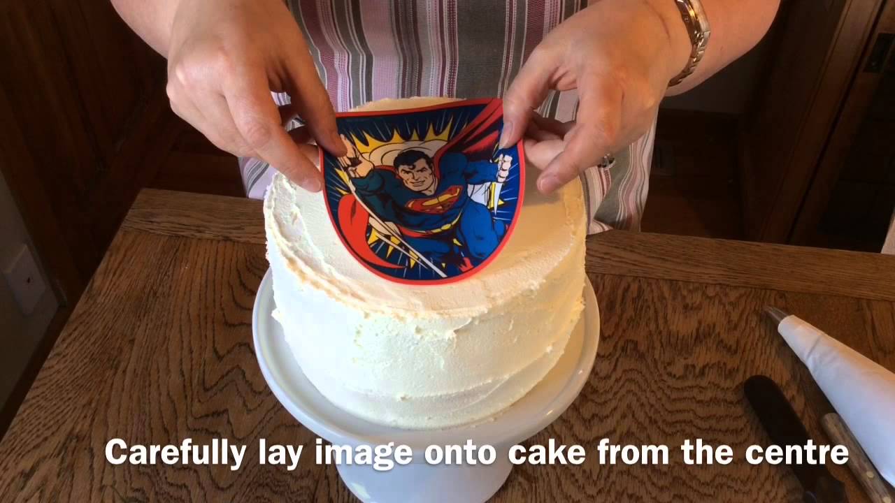 Using An Edible Icing Image Youtube