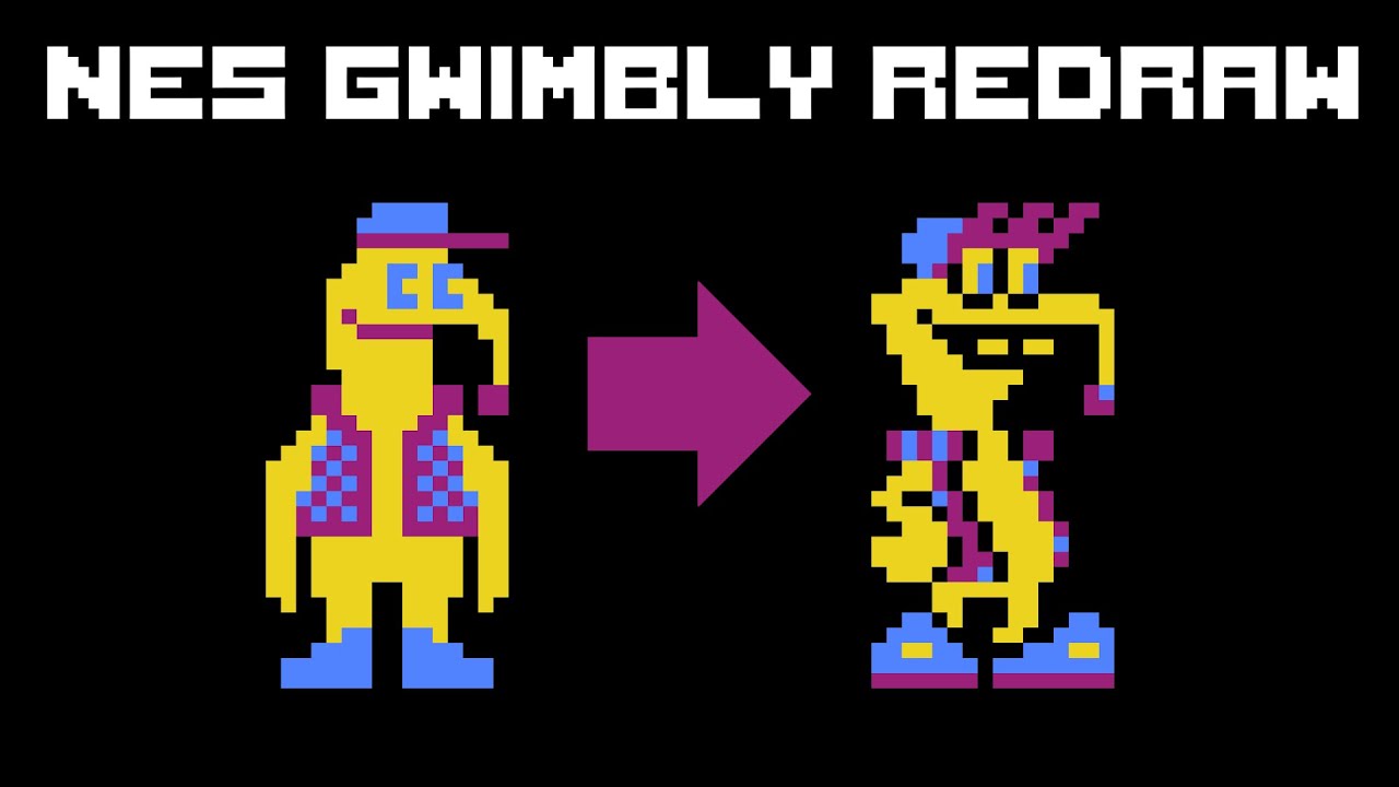 Redrawing Gwimbly S Classic Nes Sprite Youtube