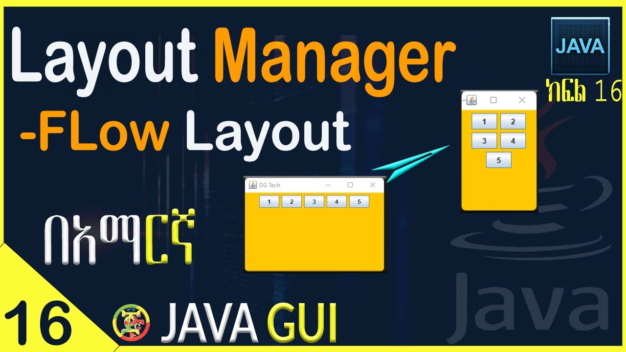 Java Gui 16 Layout Managers Flow Layout Youtube