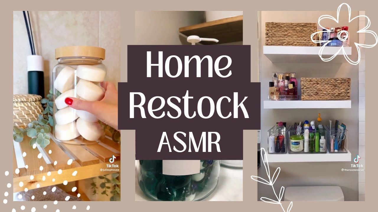 Home Organization Restock Asmr Tiktok Compilation Youtube