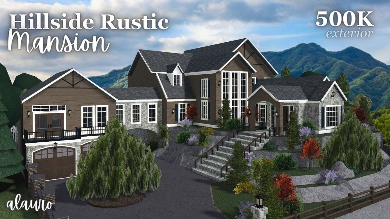 Rustic Mansion Bloxburg Haroldine On X Rustic Cottage Exterior