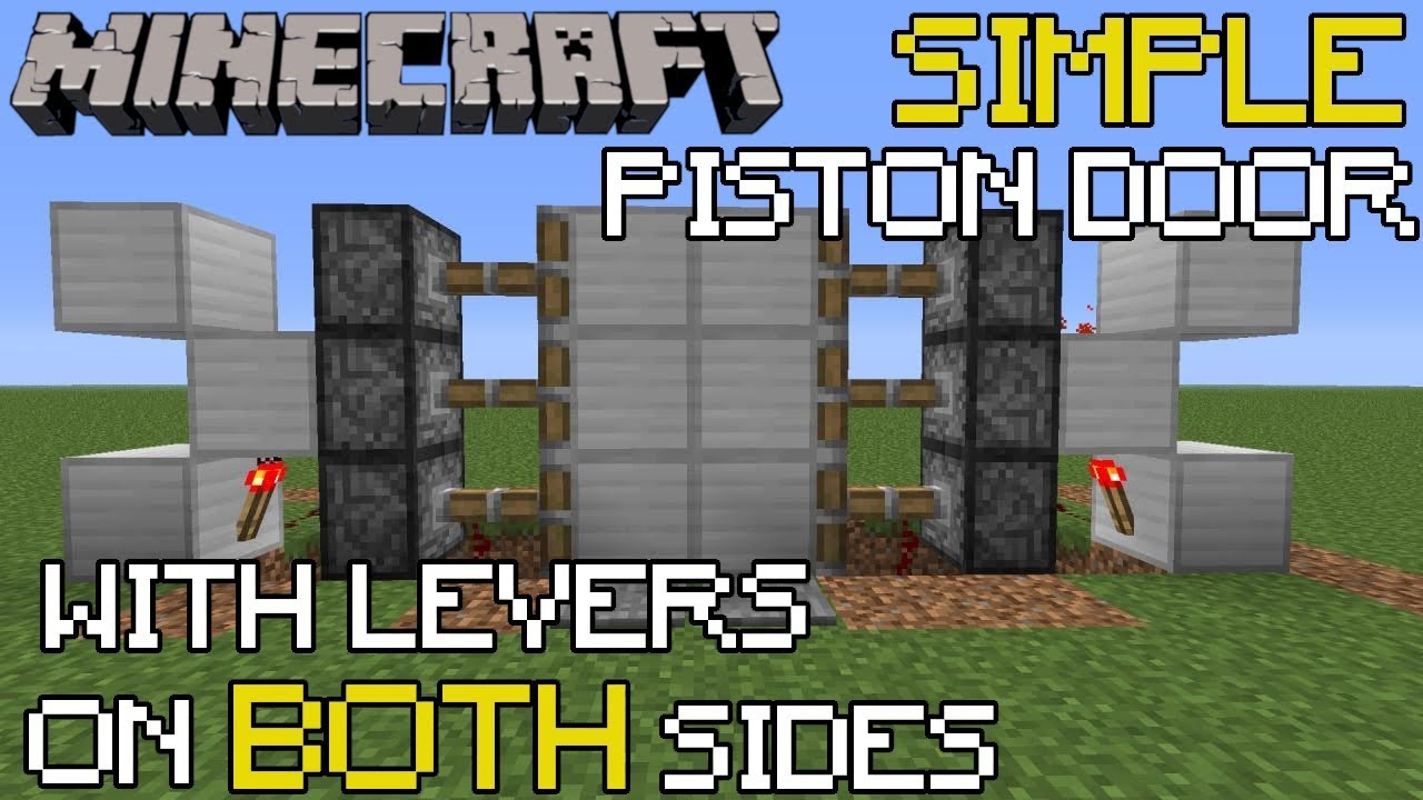 Minecraft How To Make A Piston Door How To Make An Automatic Piston