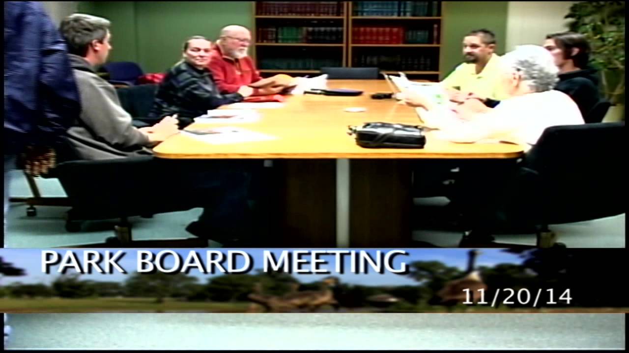 Park Board Meeting 11 20 14 Youtube