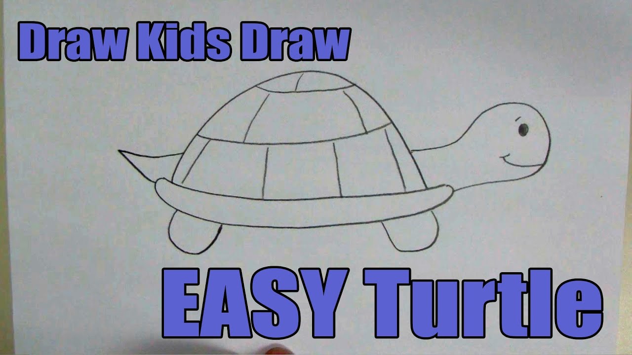 How To Draw Easy Turtle Youtube