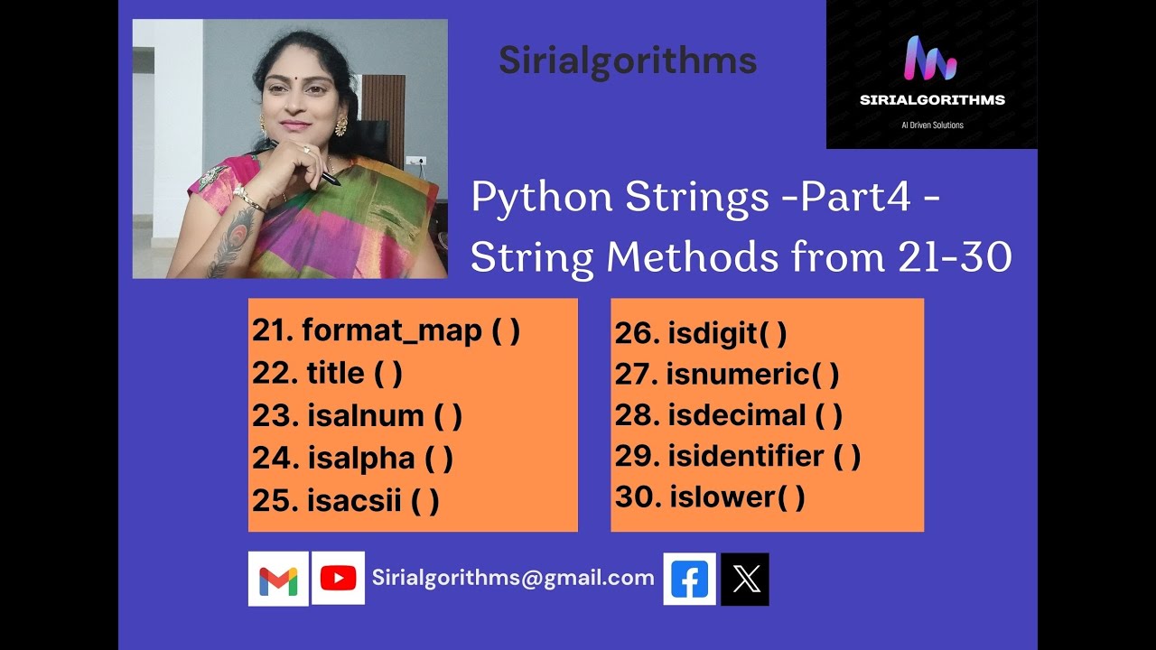 13 Python String Methods Part 4 21 To 30 Youtube