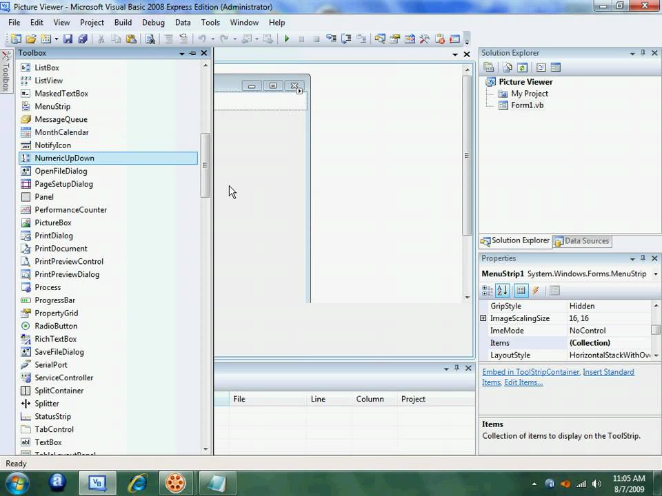 Tutorial Picture Viewer Visual Basic 2008 Youtube