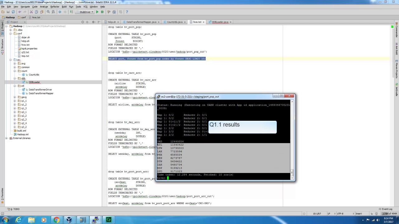 Cloud Computing Capstone Task 1 Youtube