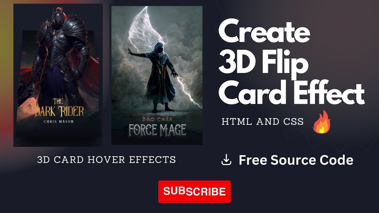 Css 3d Card Hover Effects How To Create A Flip Card With Html Css
