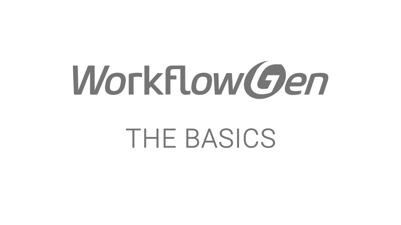 Workflowgen The Basics Youtube