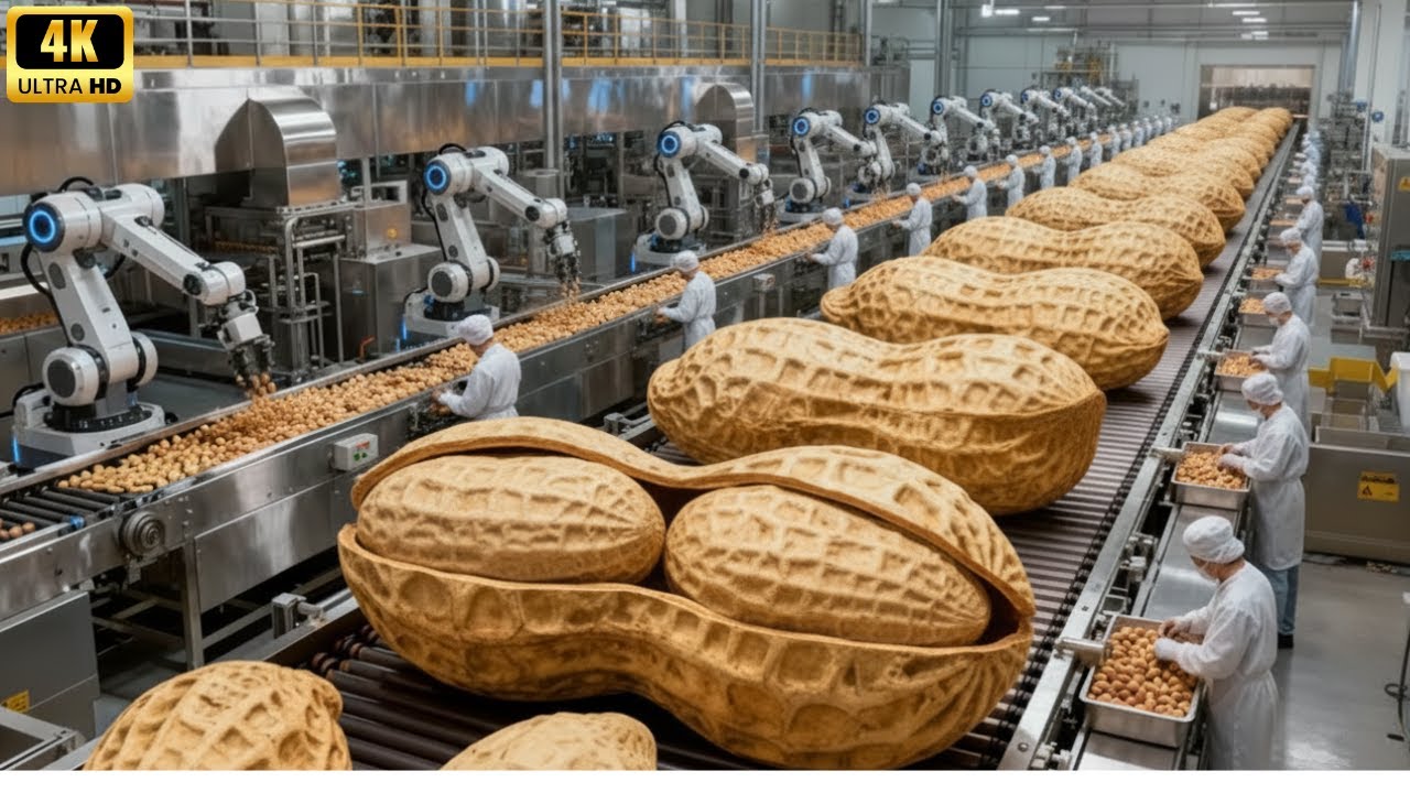 Inside A Modern Peanut Processing Factory From Raw Peanuts To Crunchy