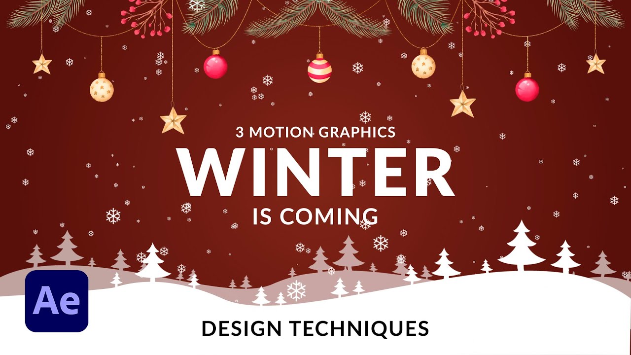3 Winter Christmas Motion Graphics Techniques In After Effects