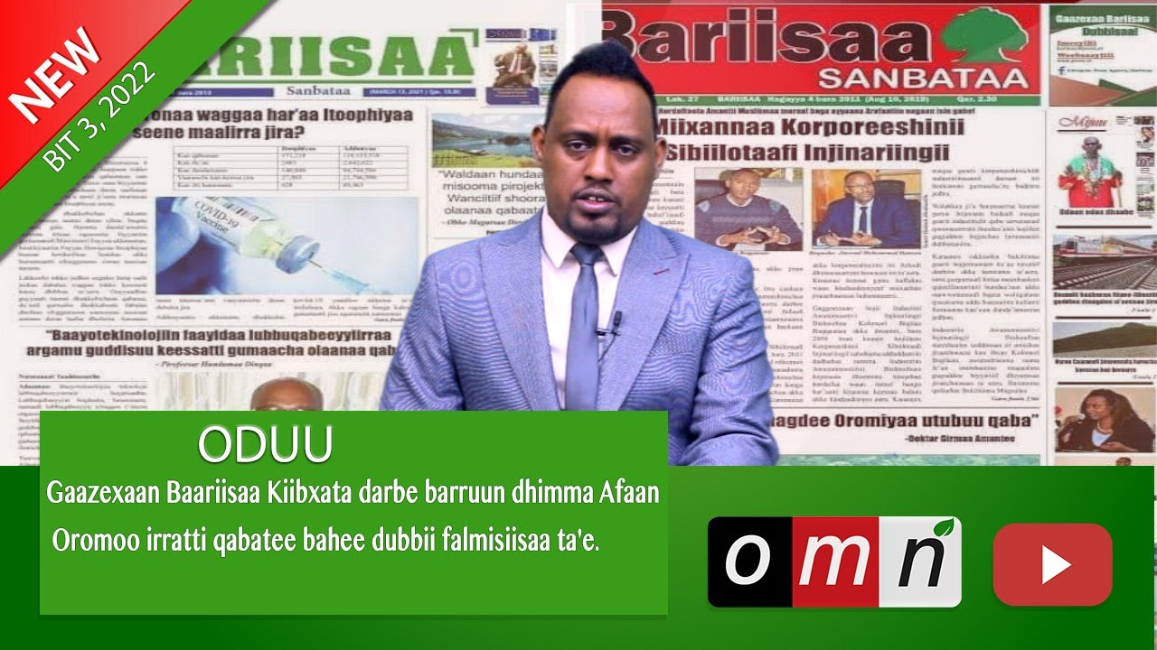 Omn Oduu Ijoo Bitootessa 3 2022 Youtube
