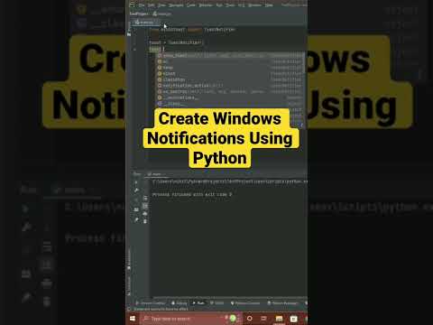 Create Windows Notifications Using Python Youtube