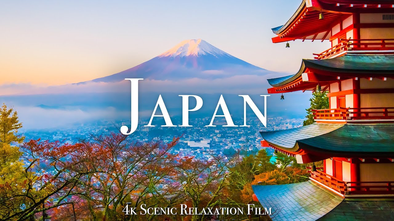 Japan 4k Scenic Relaxation Film With Calming Music Youtube