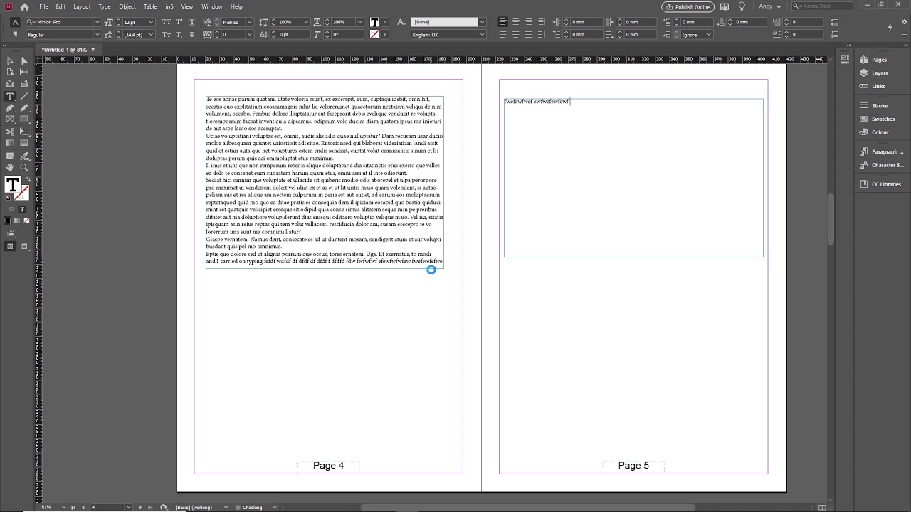 Threading Text Frames In Indesign Youtube