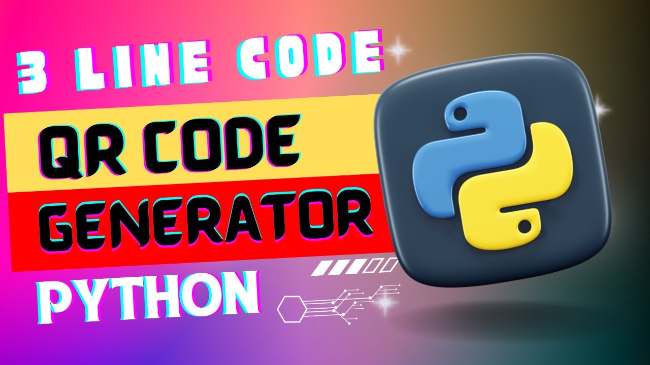How To Create Qr Code Using Python 3 Line Code Youtube