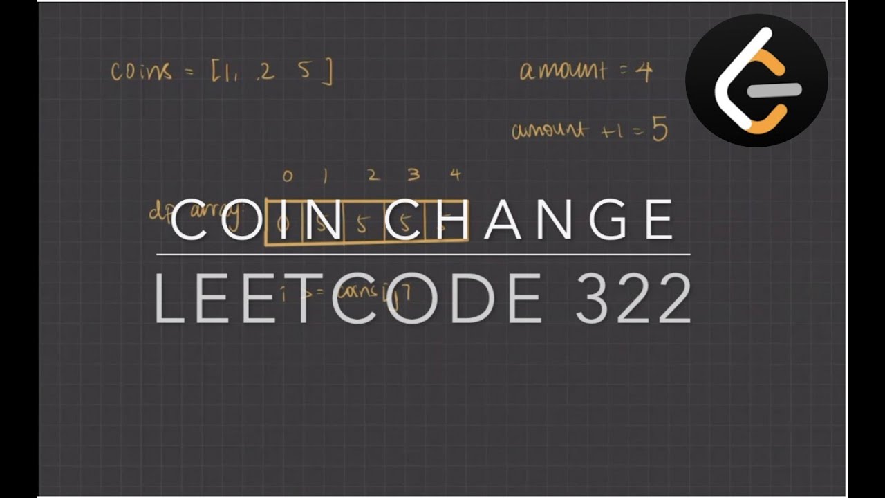 Coin Change Leetcode 322 Youtube