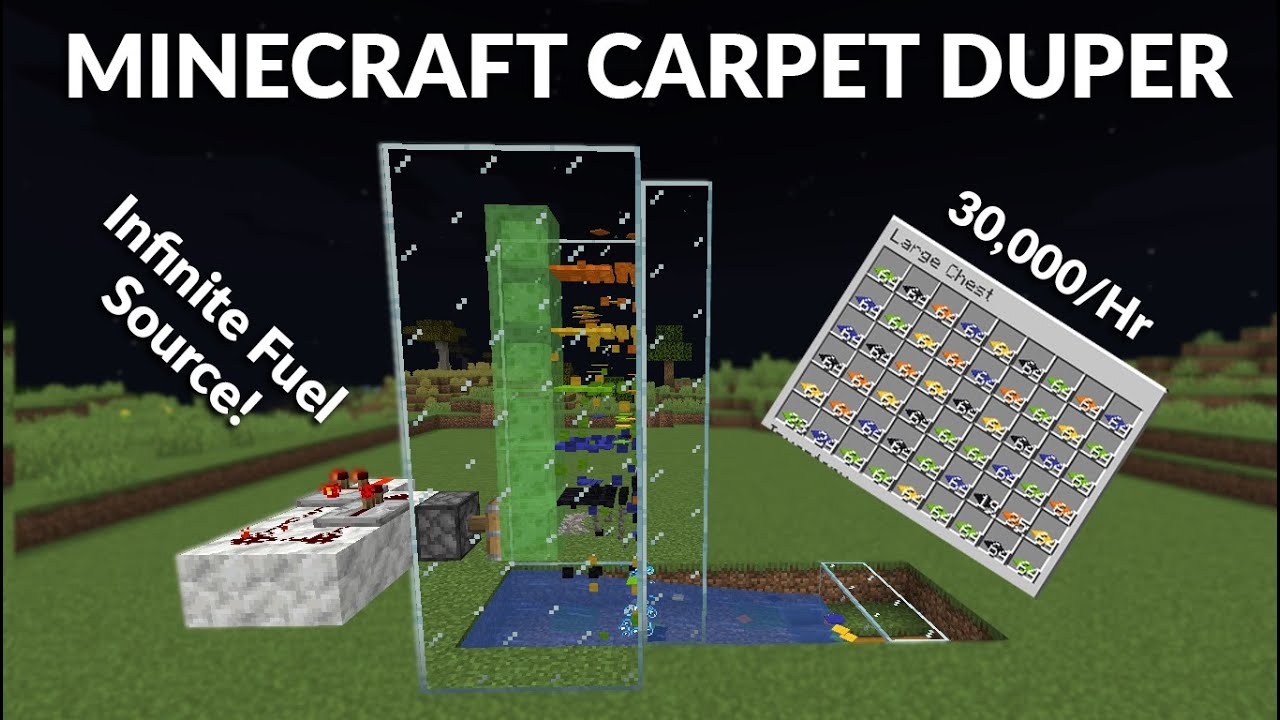 Minecraft Carpet Duper Minecraft 1 17 Infinite Fuel Source Youtube