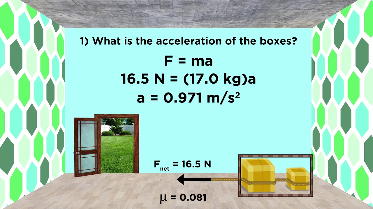 Practice Problem One Dimensional Two Body Problem Youtube