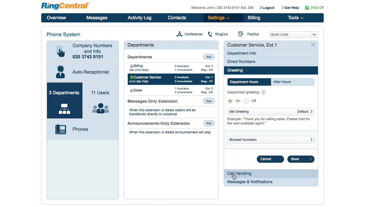 Ringcentral Department Overview Youtube