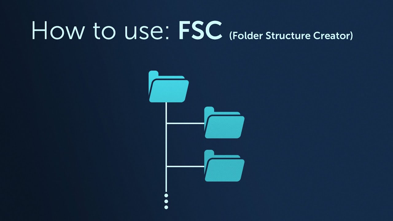 How To Use Folder Structure Creator Youtube