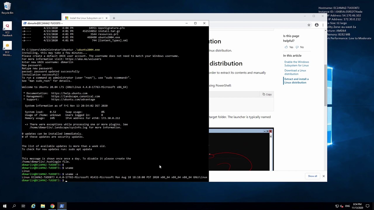 Dbmarlin Server Install On Windows Using Wsl Youtube