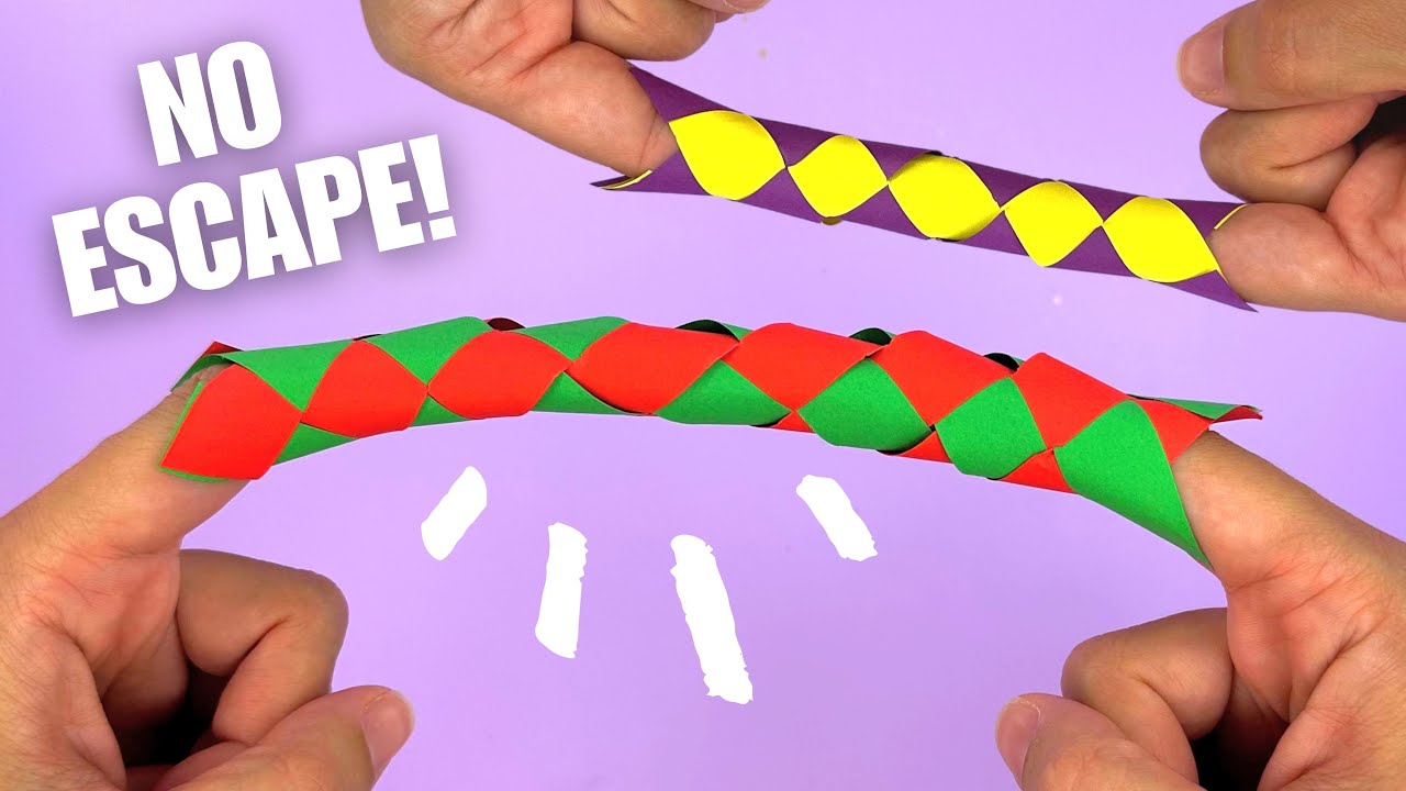 Origami Finger Trap Diy Paper Chinese Finger Trap Easy Tutorial Youtube