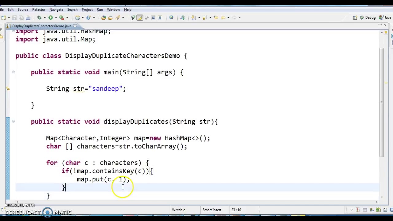 08 Write A Java Program To Print Duplicates From String In Java Youtube