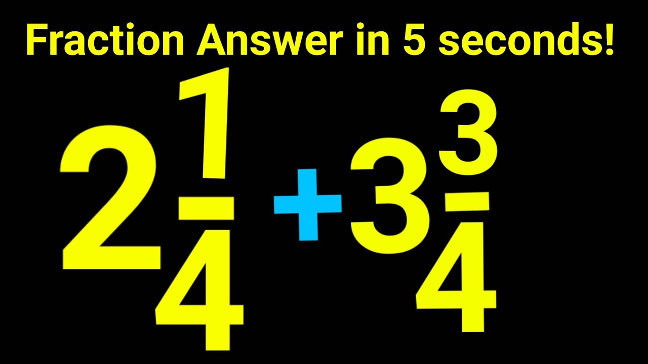This Fraction Math Trick Will Blow Your Mind Really Youtube