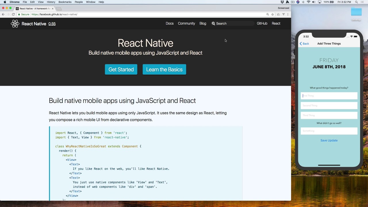 Your First React Native App Part 1 Youtube