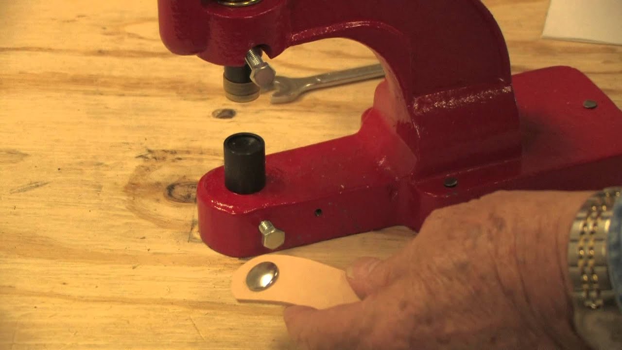Craftool Hand Press On Leather Youtube